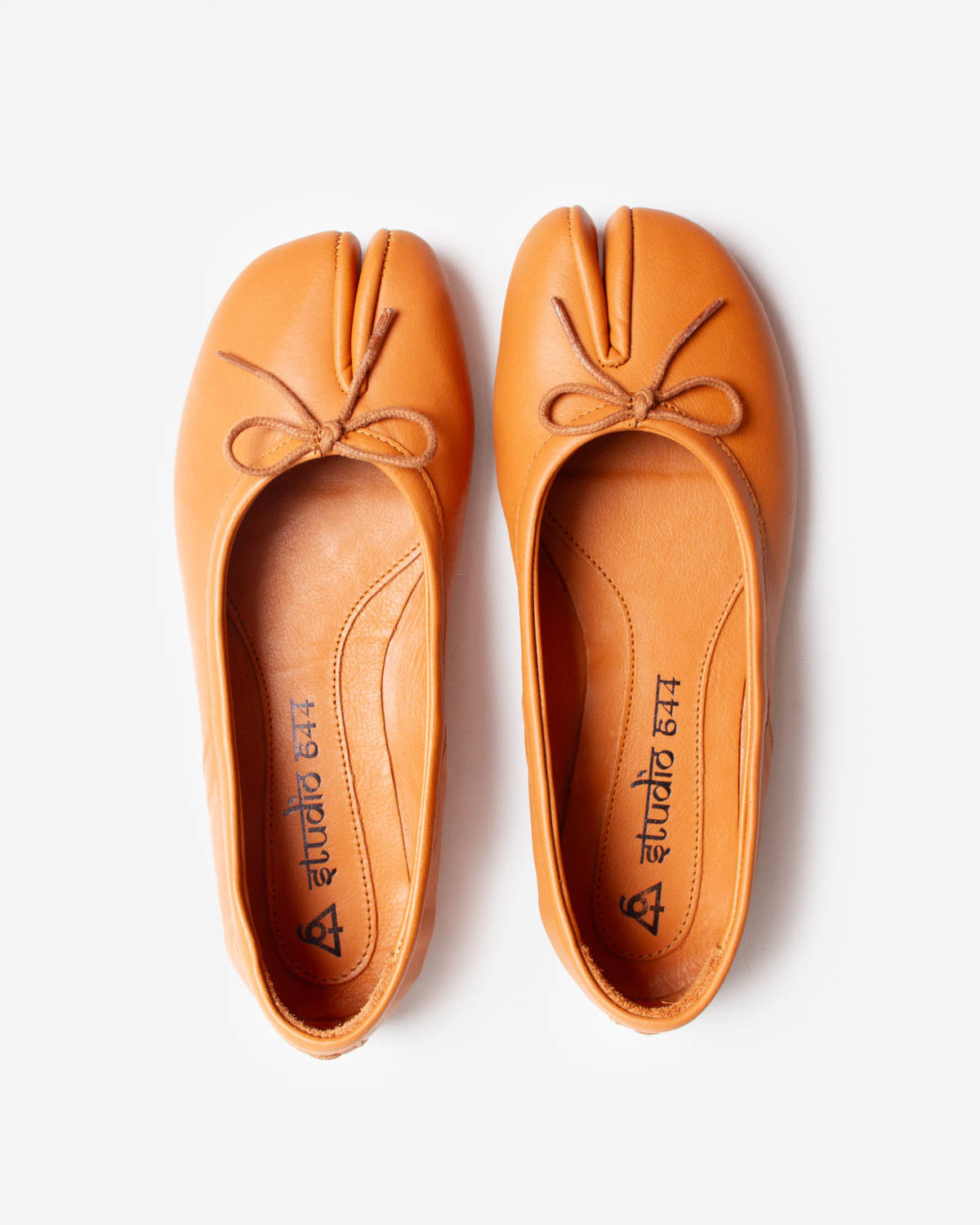 Ballerina cuoio tabi da donna in vera pelle FUKU CUOIO